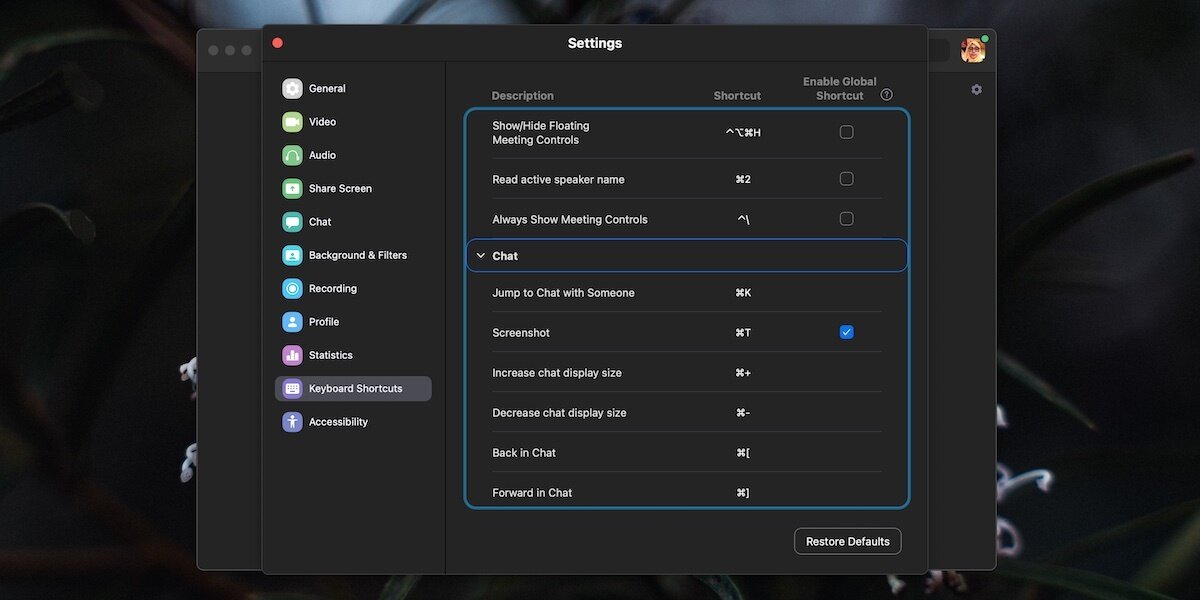 How to use the Zoom meeting screenshot tool