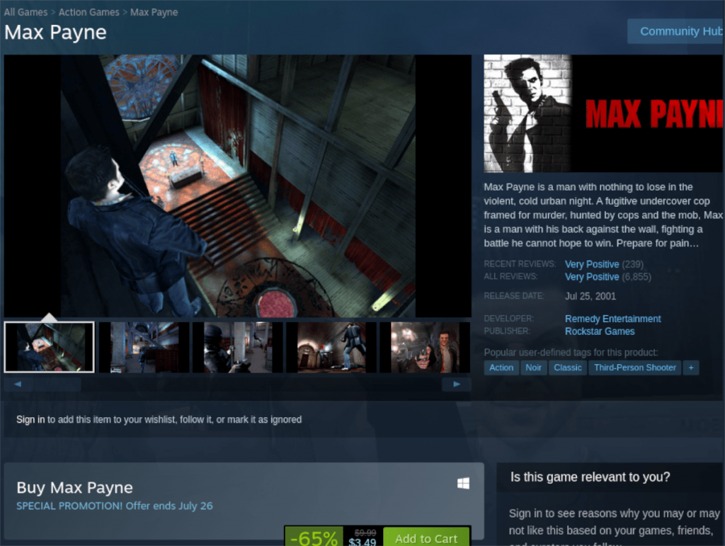How to play Max Payne on Linux