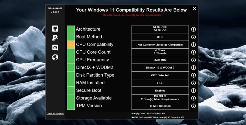 Why not Windows 11: Check why your PC isn't compatible