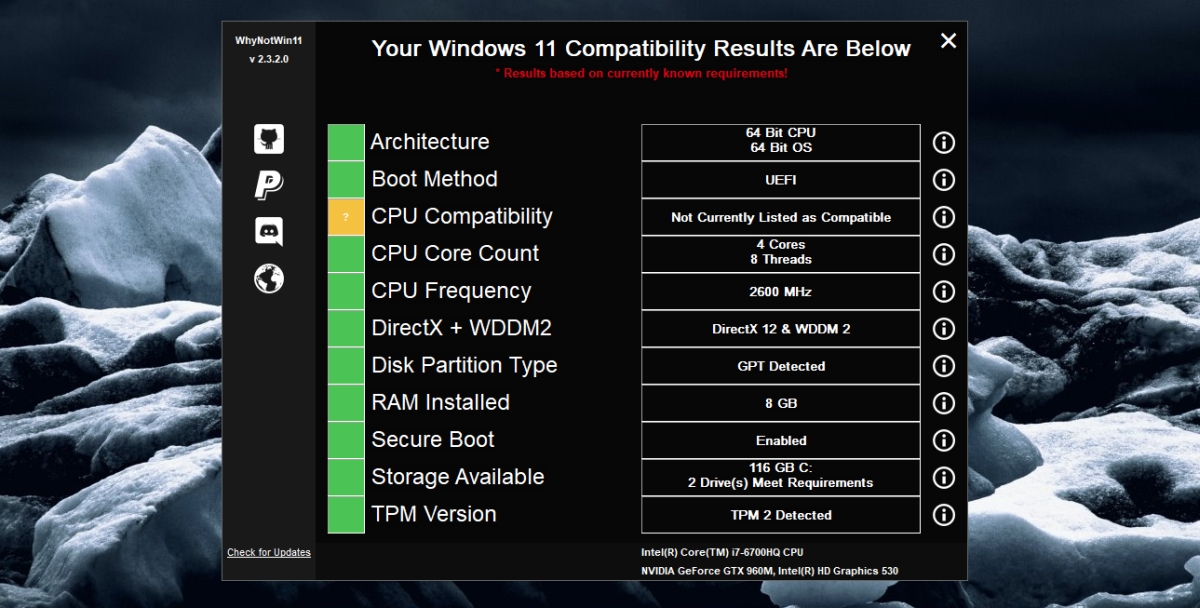 Why not Windows 11: Check why your PC isn't compatible