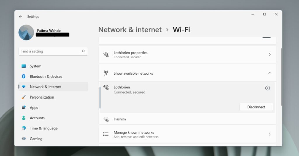 How to join a WiFi network on Windows 11