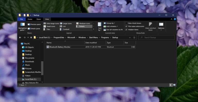 How to find the Windows 10 Startup Folder location