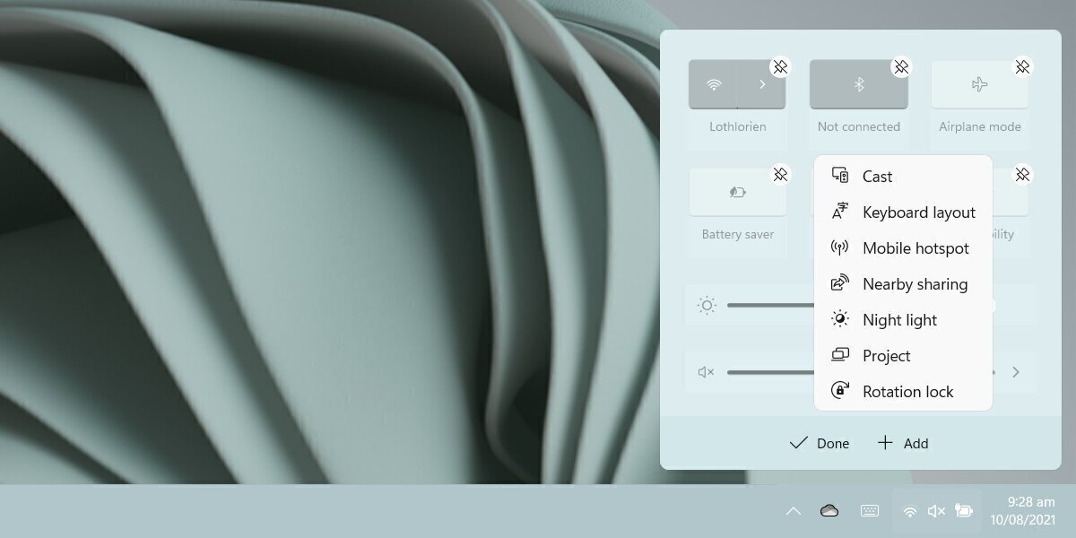 How to open and customize action center in Windows 11