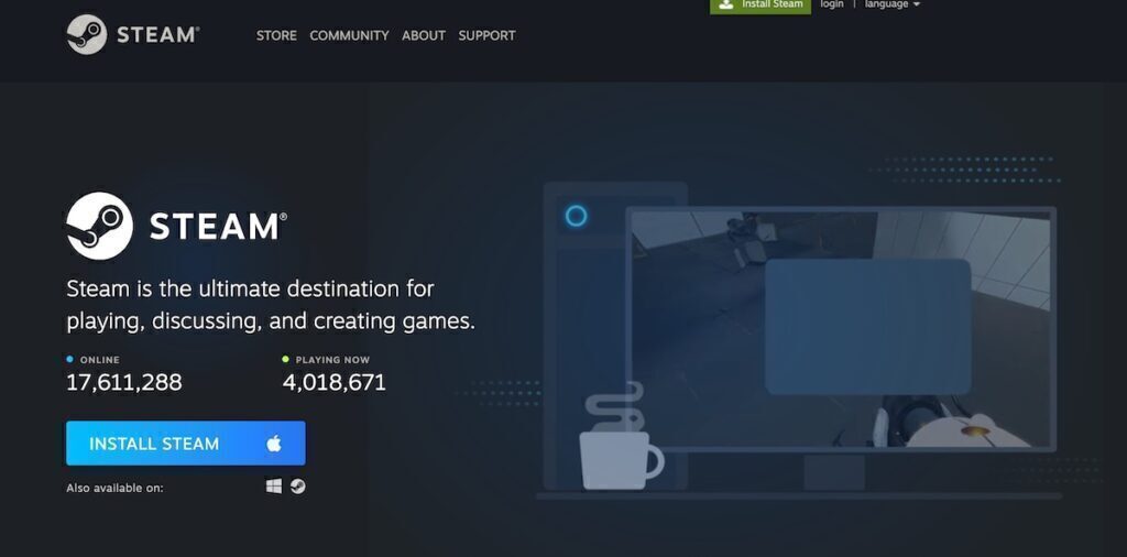 How to download Steam and install games