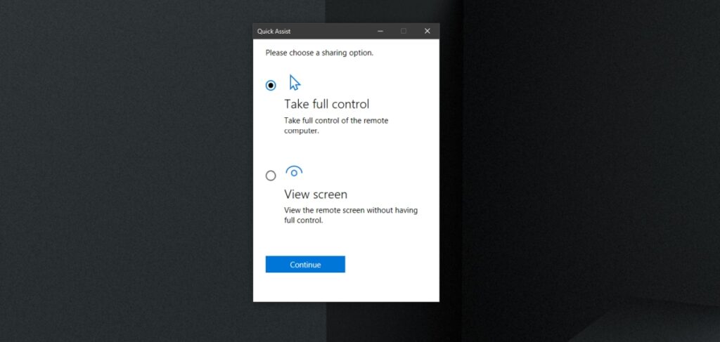 How to set up and use the Windows 10 Quick Assist tool