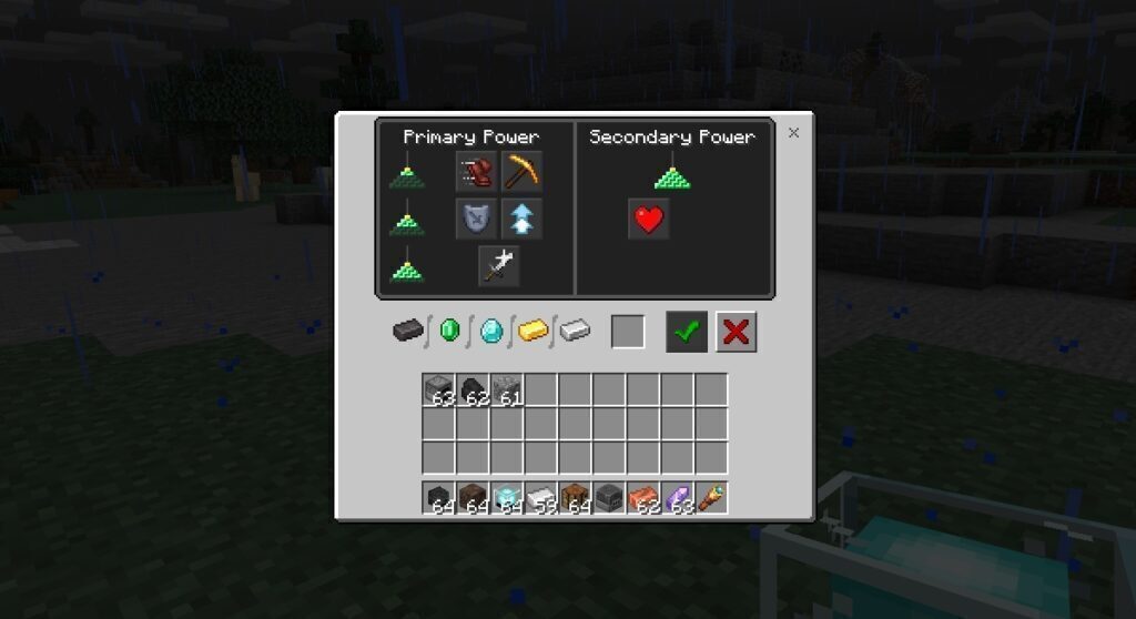 Minecraft beacon recipe: construction and use