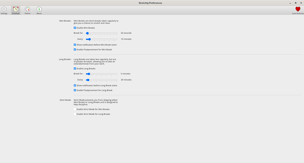 Get healthy reminders on the Linux desktop using Stretchly