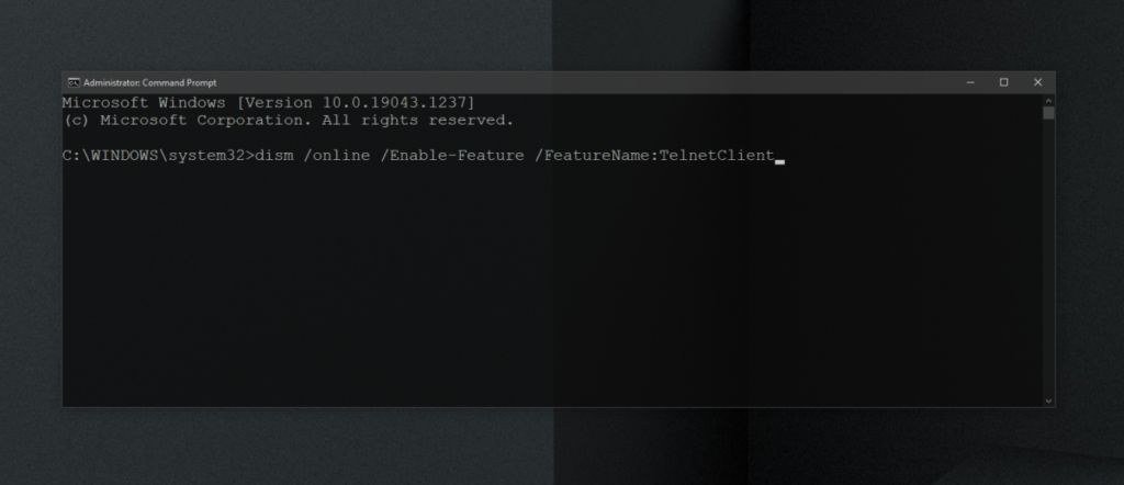 How to enable and use Telnet on Windows 10