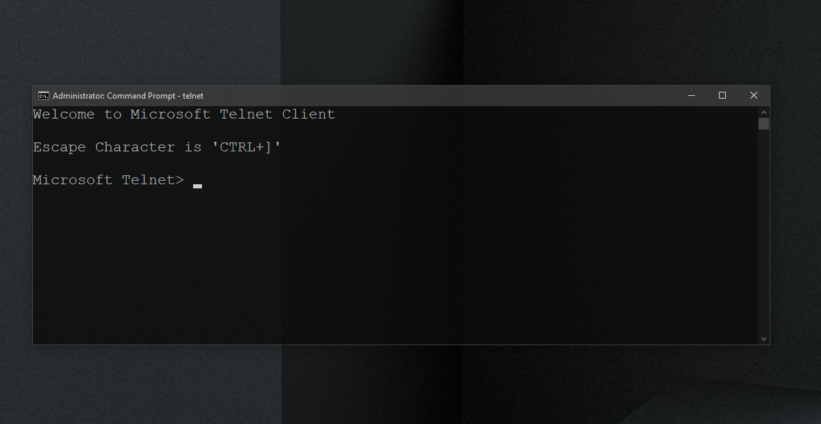 How To Enable And Use Telnet On Windows 10