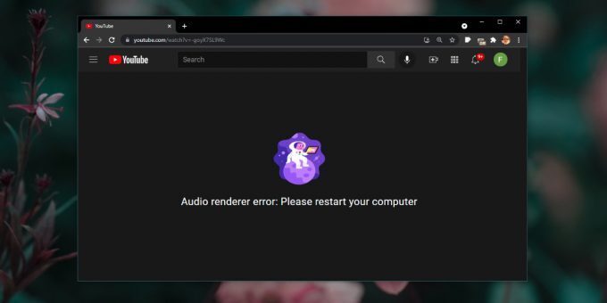 How to fix Audio renderer error: Please restart your computer on YouTube