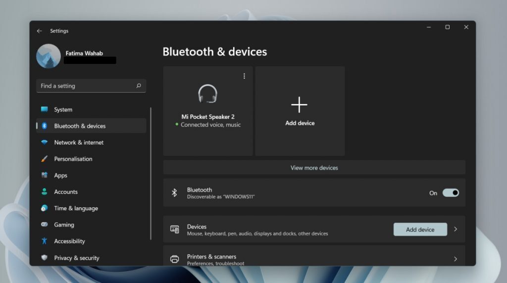 How to rename Bluetooth device on Windows 11