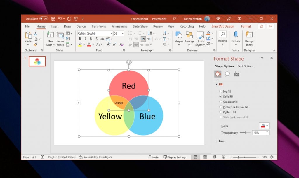 How to create a Venn Diagram in PowerPoint