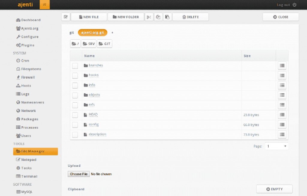 How to set up the Ajenti server management tool on Ubuntu Server