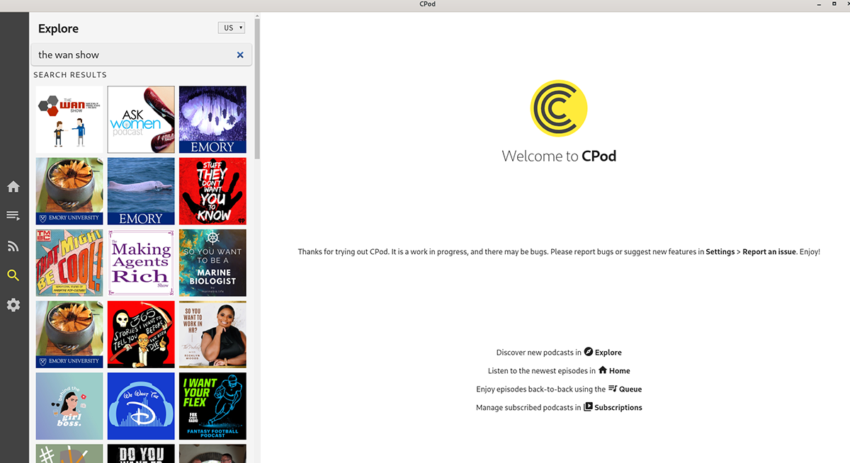 How to listen to podcasts on the Linux desktop with CPod