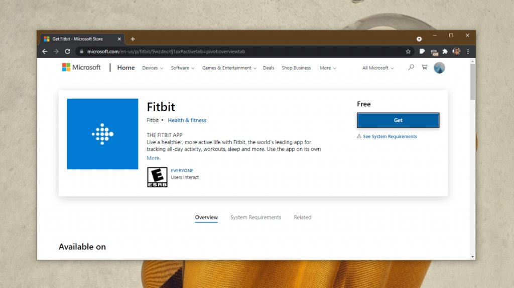 How to install the Fitbit app on Windows 10