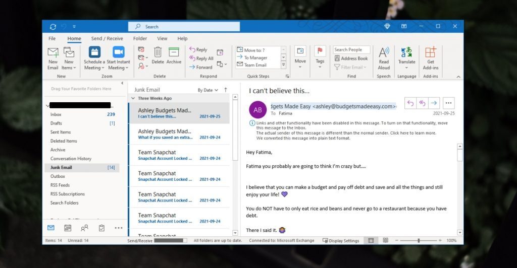 How to fix Outlook keeps sending emails to Junk or Spam Folder