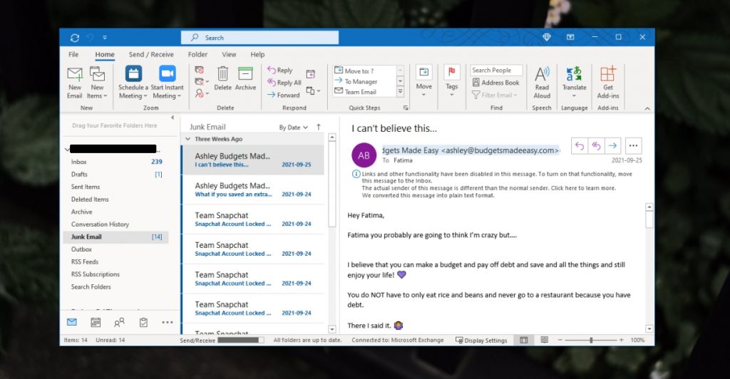 How to fix Outlook keeps sending emails to Junk or Spam Folder