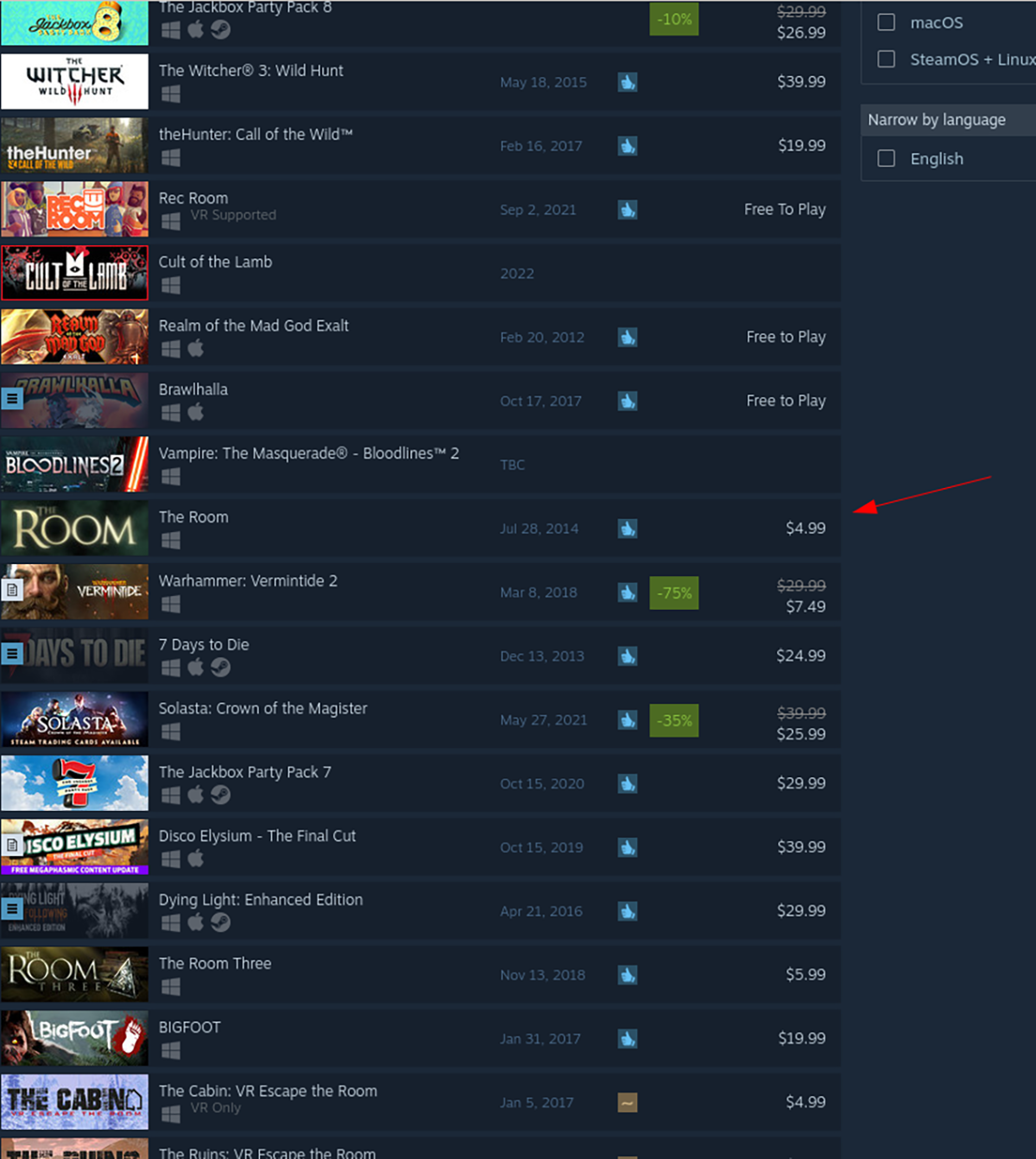 How to play The Room on Linux