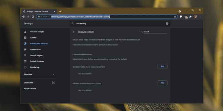 How to add trusted websites in a browser