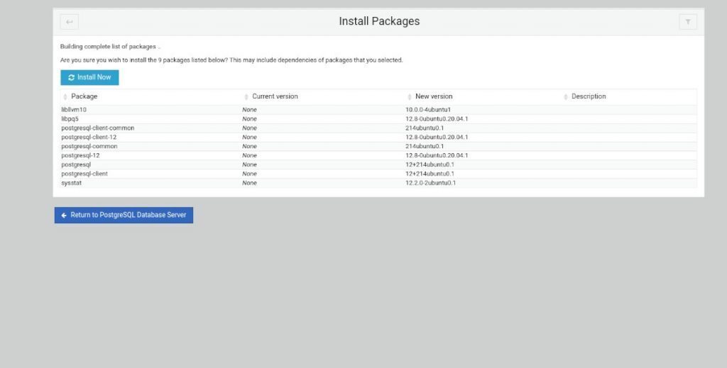 How to set up a PostgreSQL database server with Webmin on Ubuntu Server