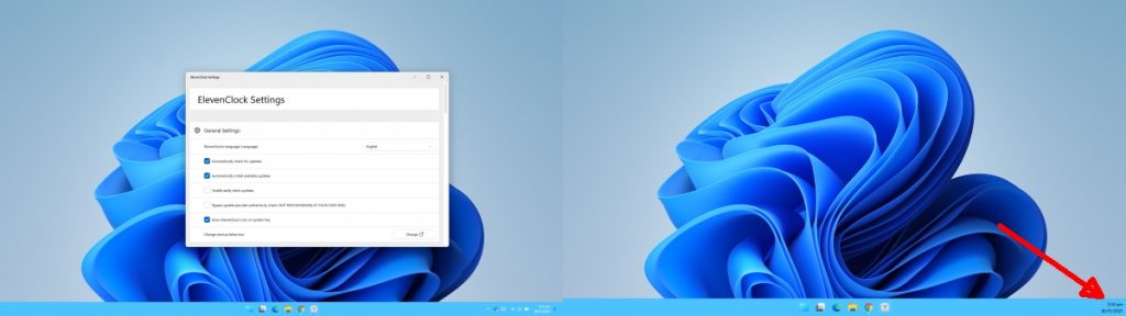 How to add a clock to the second monitor on Windows 11