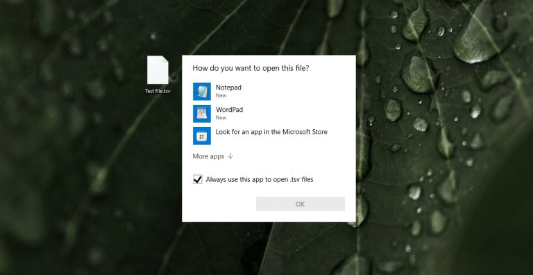 How to open TSV files on Windows 10