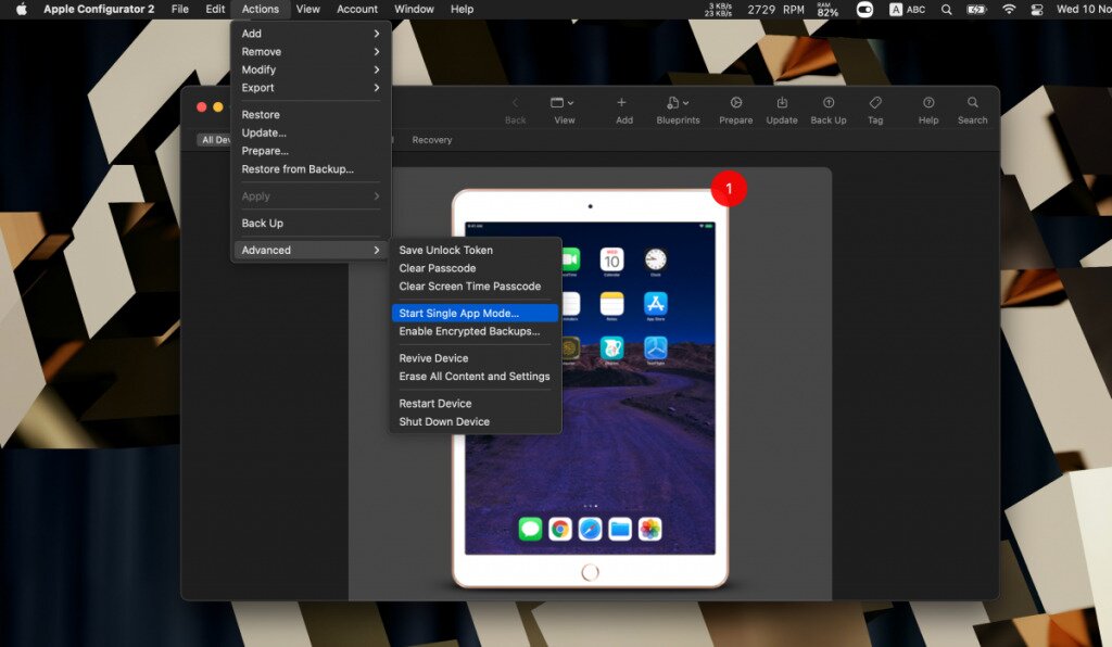 How to put an iPad in Kiosk mode