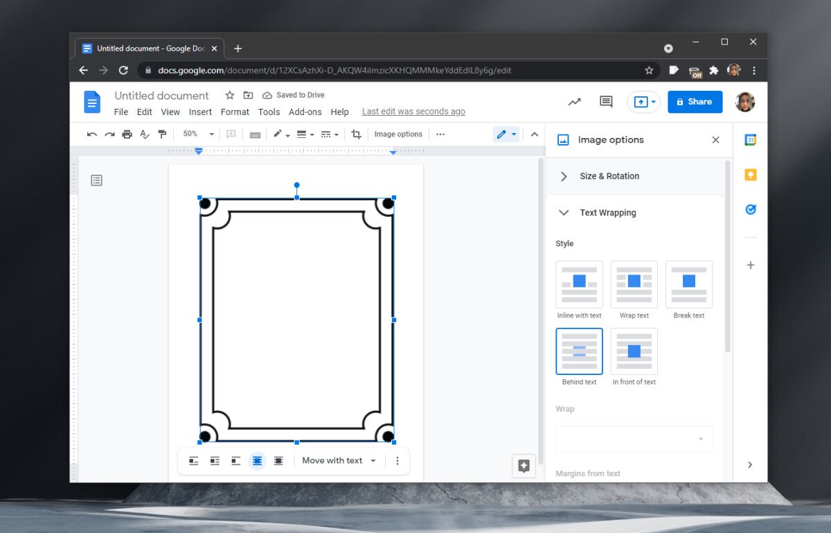 How to add borders on Google Docs