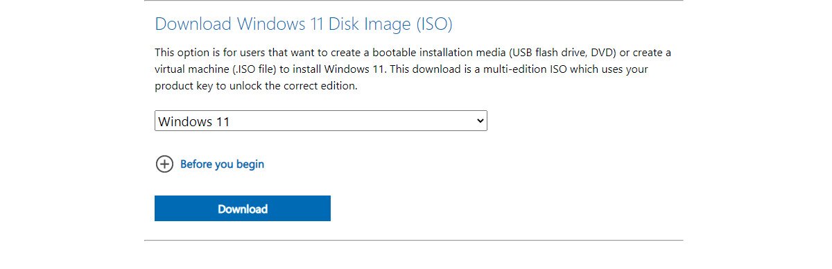 How to get the Windows 11 ISO