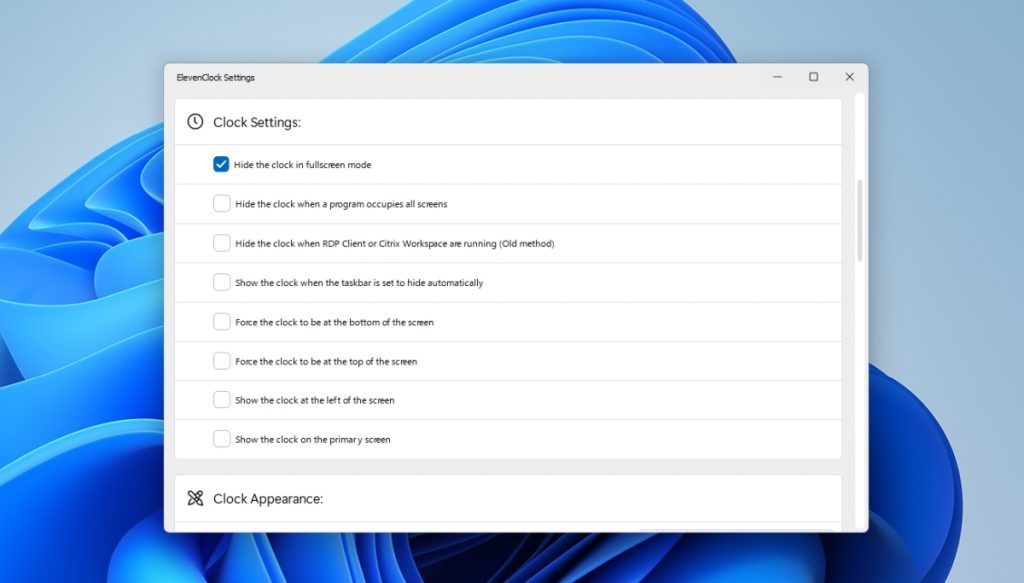 How to add a clock to the second monitor on Windows 11
