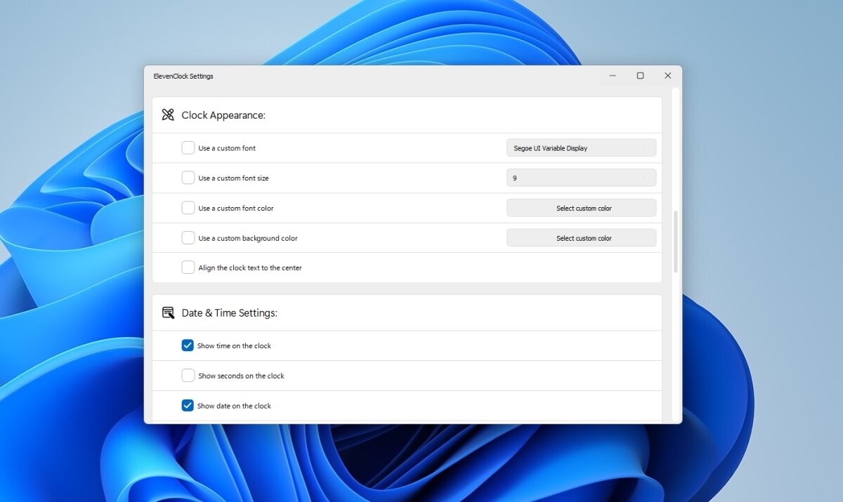 How to add a clock to the second monitor on Windows 11