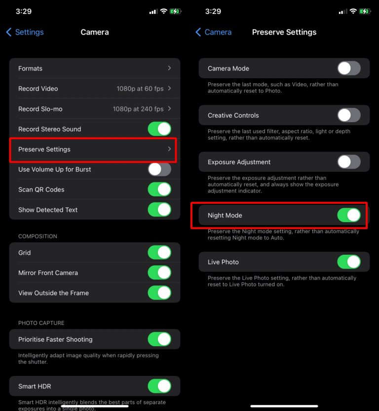 How To Disable Night Mode On The IPhone Camera how-to-disable-night-mode-on-the-iphone-camera