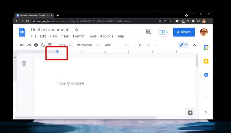 How to edit margins in Google Docs