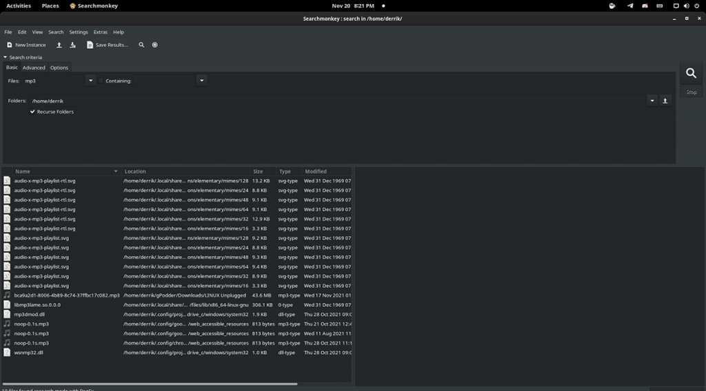 How to use Search Monkey to find files and folders on Linux fast