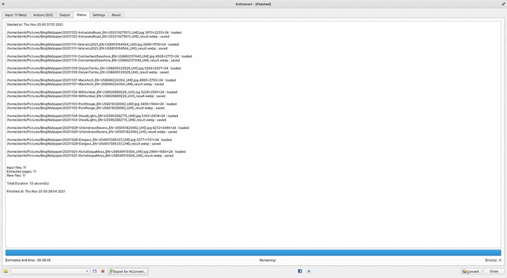 How to convert images on Linux with XnConvert