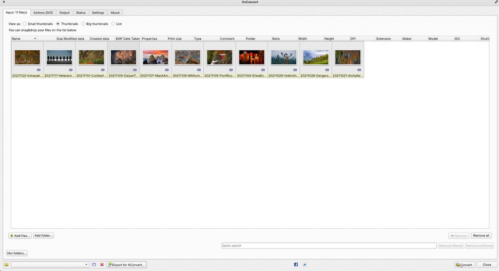 How to convert images on Linux with XnConvert