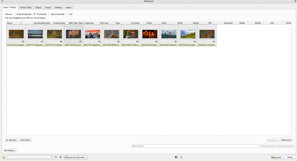 How to convert images on Linux with XnConvert