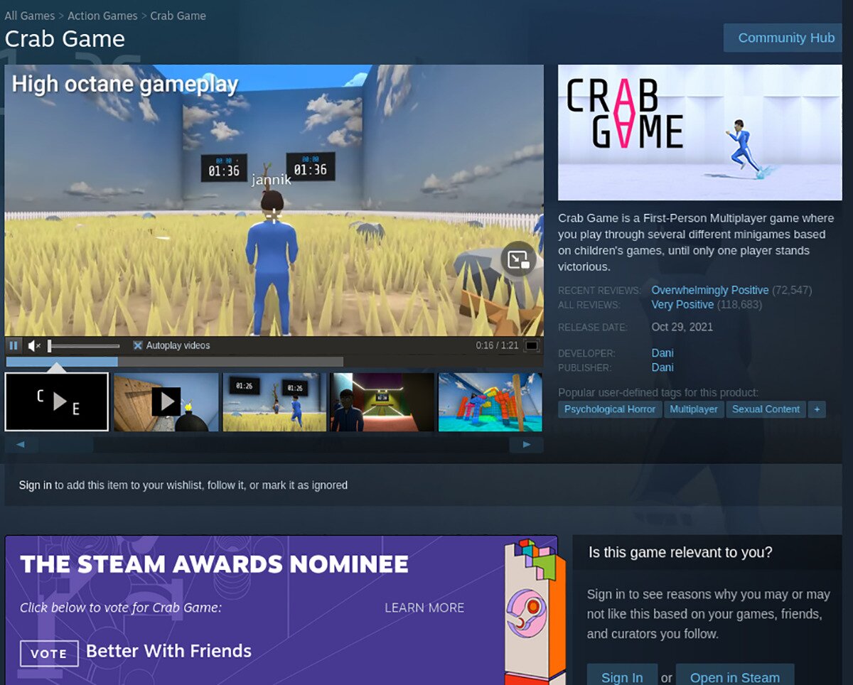 How to play Crab Game on Linux