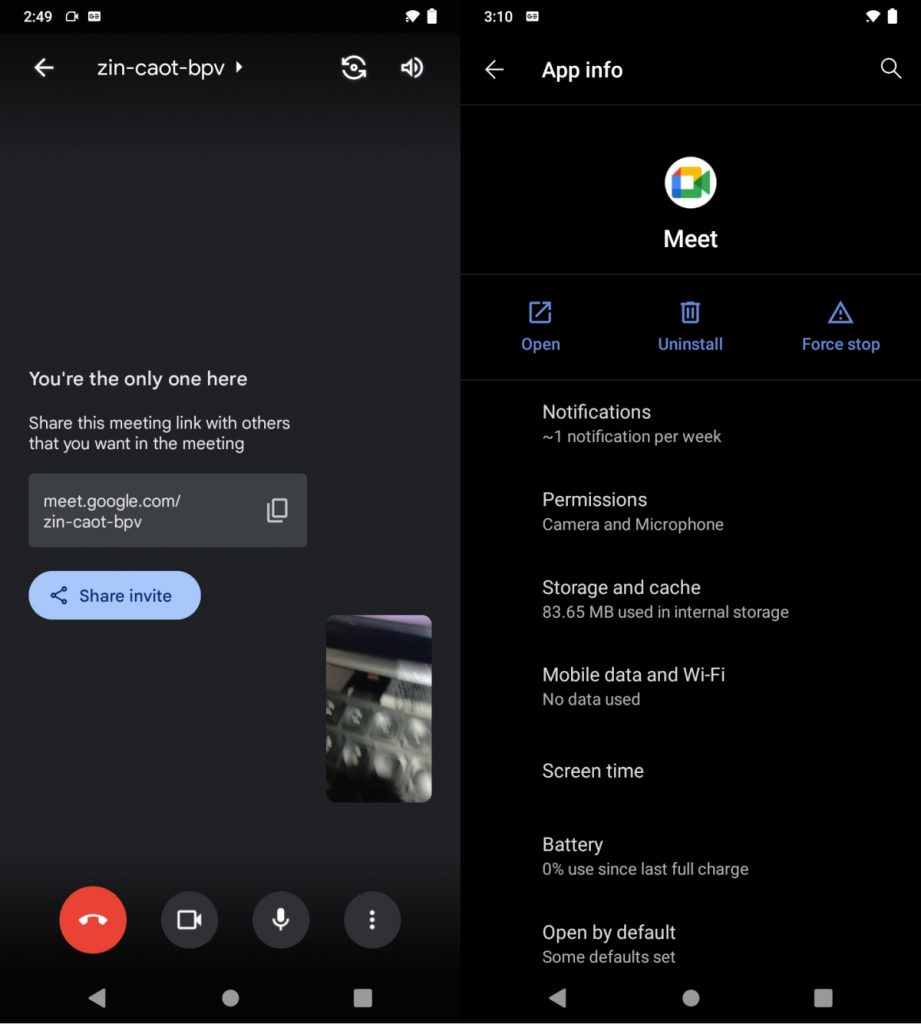 How to fix Google meet not working on Android