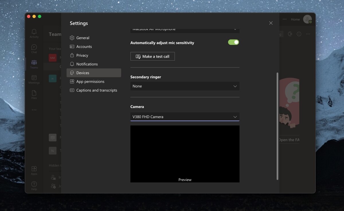 How to use external webcam for FaceTime on a Mac