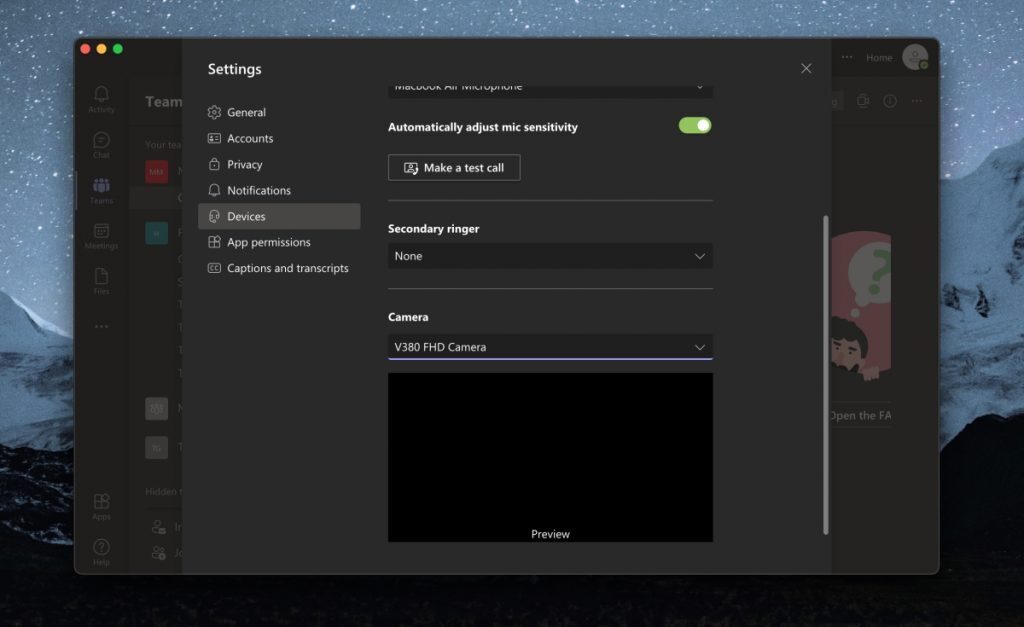 How to use external webcam for FaceTime on a Mac