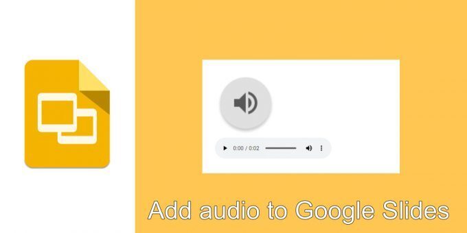 How to add audio to Google Slides