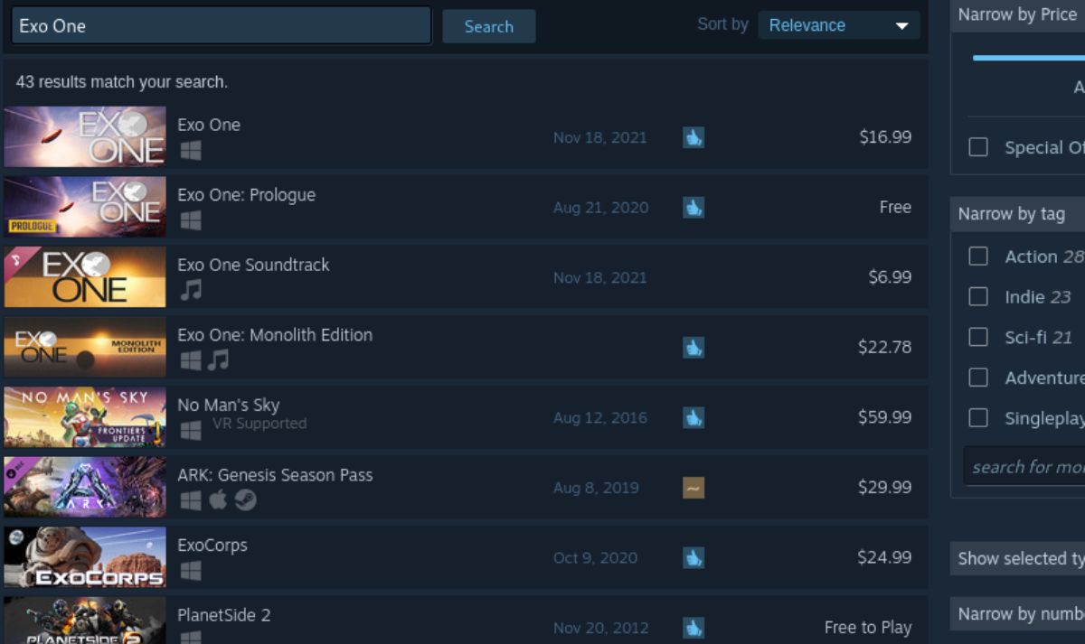 How to play Exo One on Linux