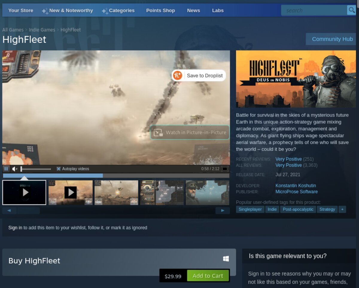 How to play HighFleet on Linux