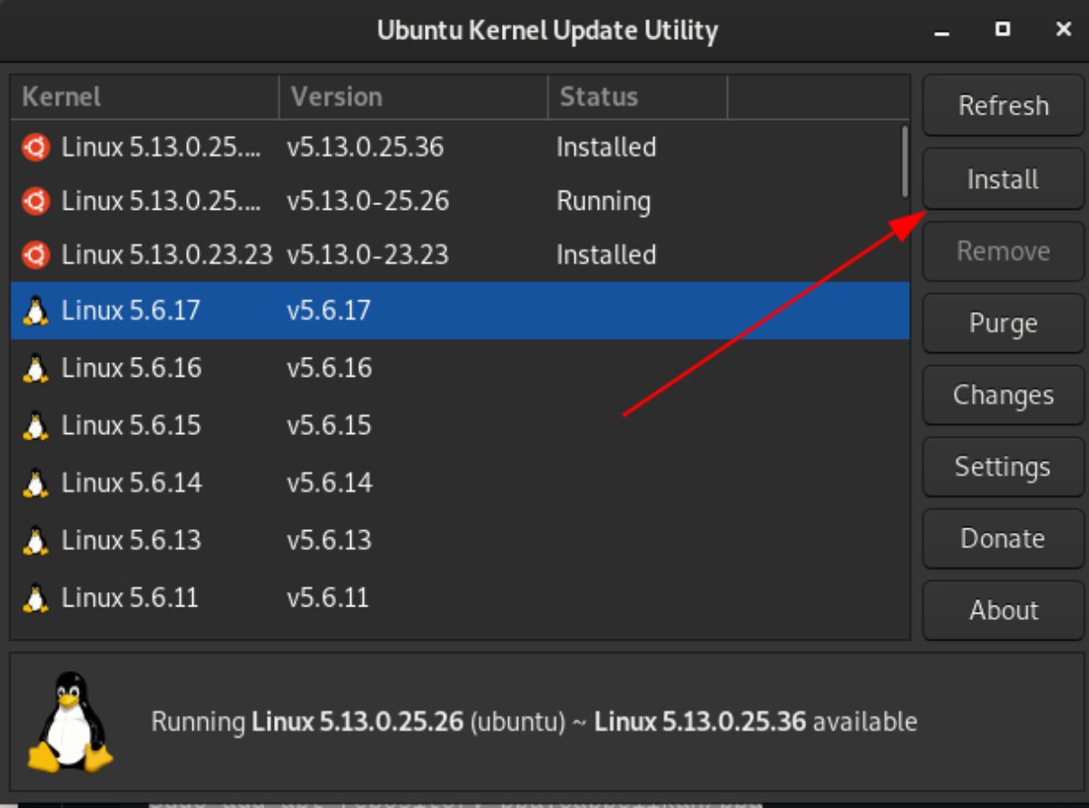 How to downgrade the Ubuntu kernel