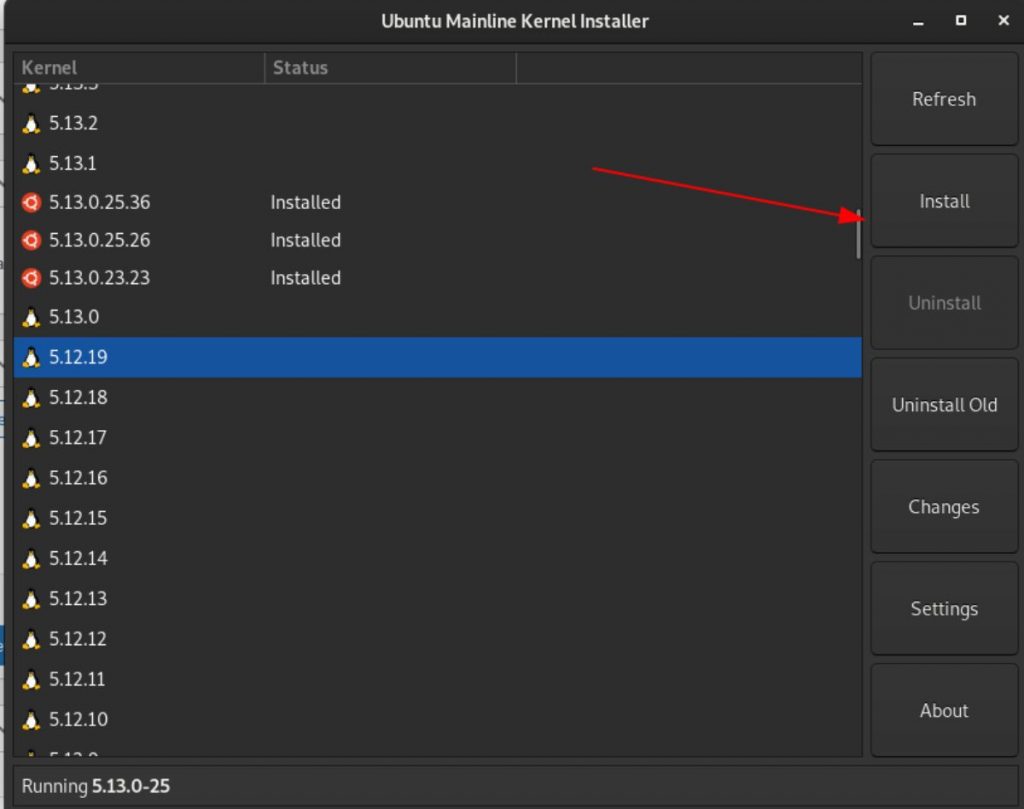 How to downgrade the Ubuntu kernel