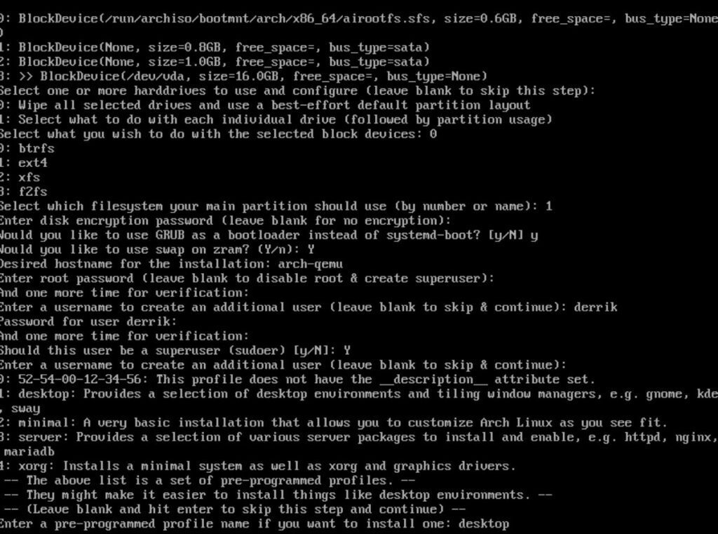 How to use Archinstall on Linux - Addictive Tips Guide