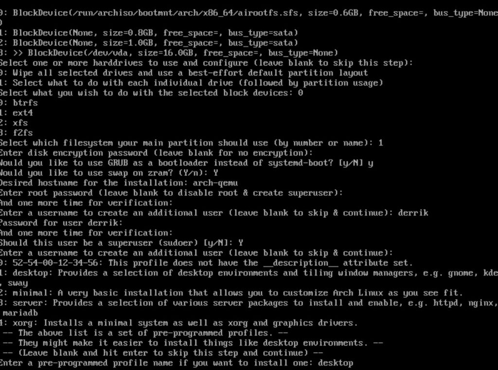 How to use Archinstall on Linux - Addictive Tips Guide
