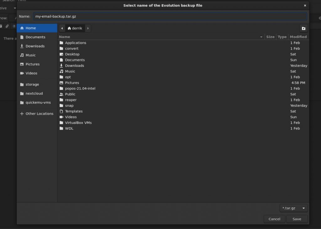 Back up and restore emails in Evolution on Linux - Addictive Tips Guide