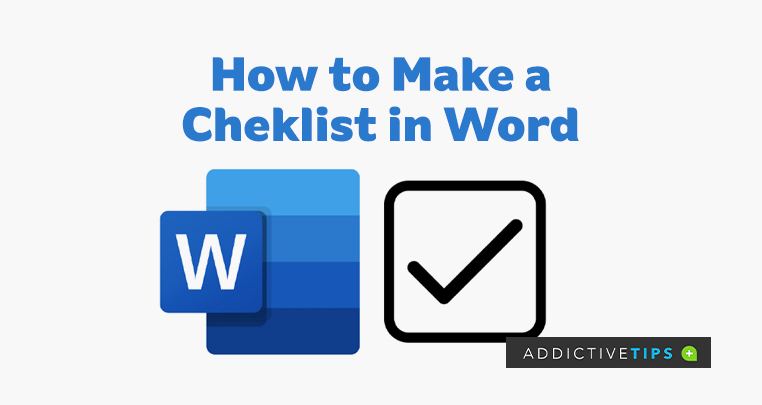 How To Make A Checklist In Microsoft Word